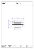 McAlpine W11 Tank Overflow; 70mm Flange x 3½" Tail Unslotted Waste ...